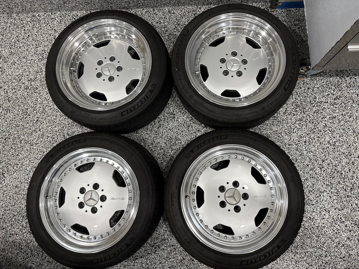 Staggered 3-piece 17" AMG Aero III Wheels by OZ Racing w/Tires For Sale ...