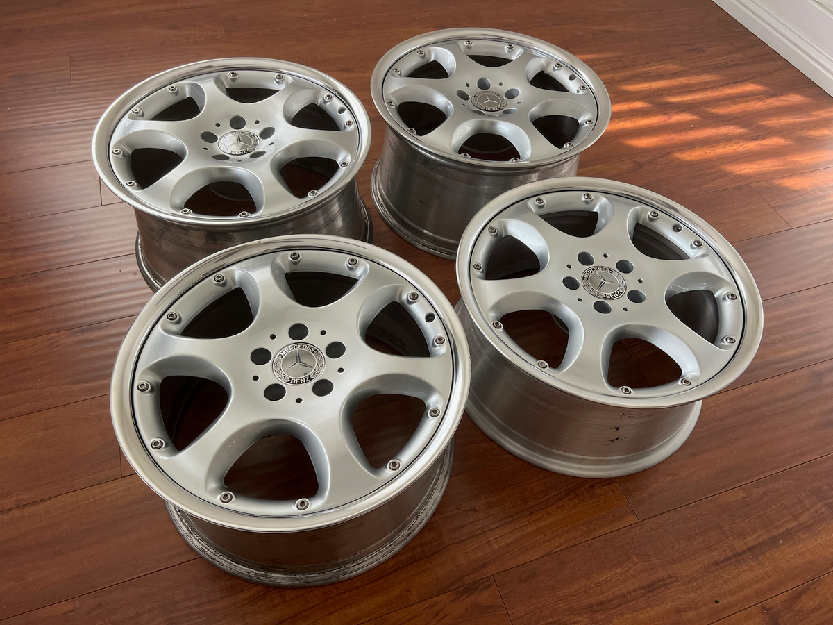 Staggered 18" Mercedes-Benz R129 Silver Arrow Wheels by BBS For Sale ...