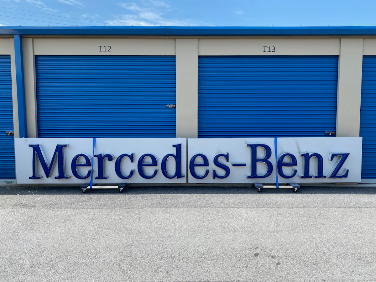Original Mercedes-Benz Dealership Sign (20' X 32.5") For Sale | The MB ...