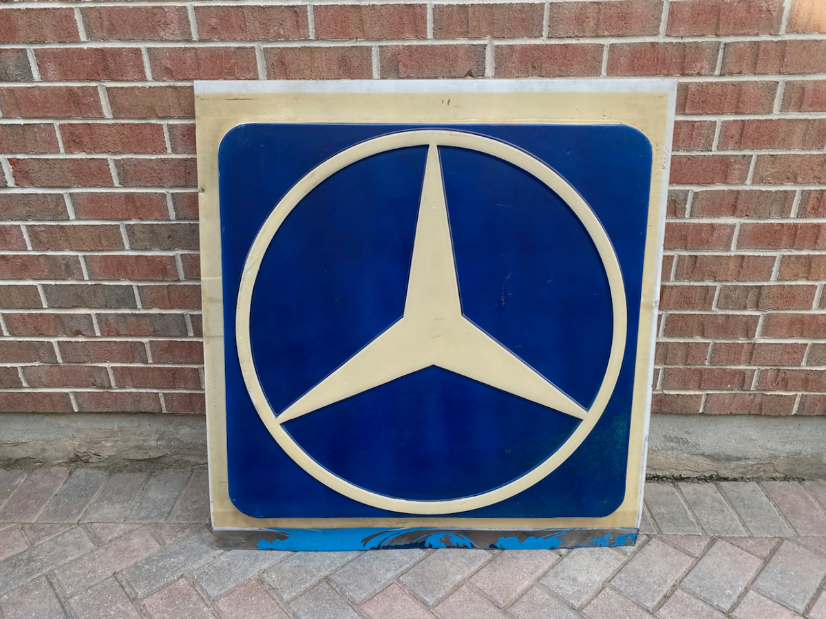 Vintage Mercedes-Benz Sign For Sale | The MB Market