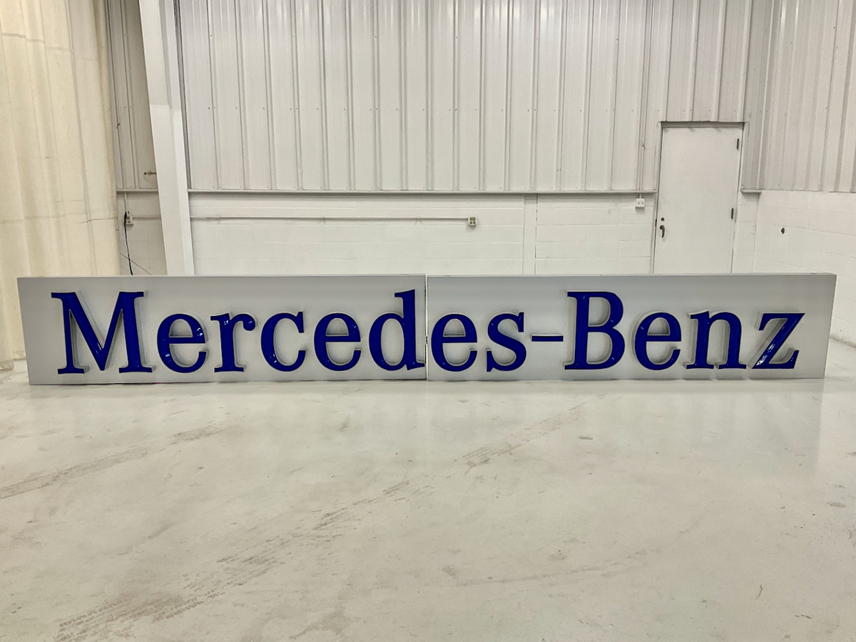 Original Mercedes-Benz Dealership Sign (20' X 32.5") For Sale | The MB ...