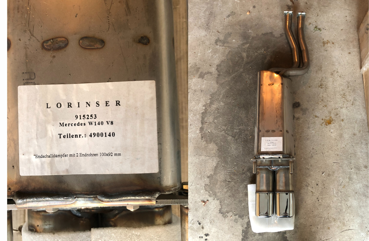 NOS Lorinser Exhaust for W140 For Sale | The MB Market