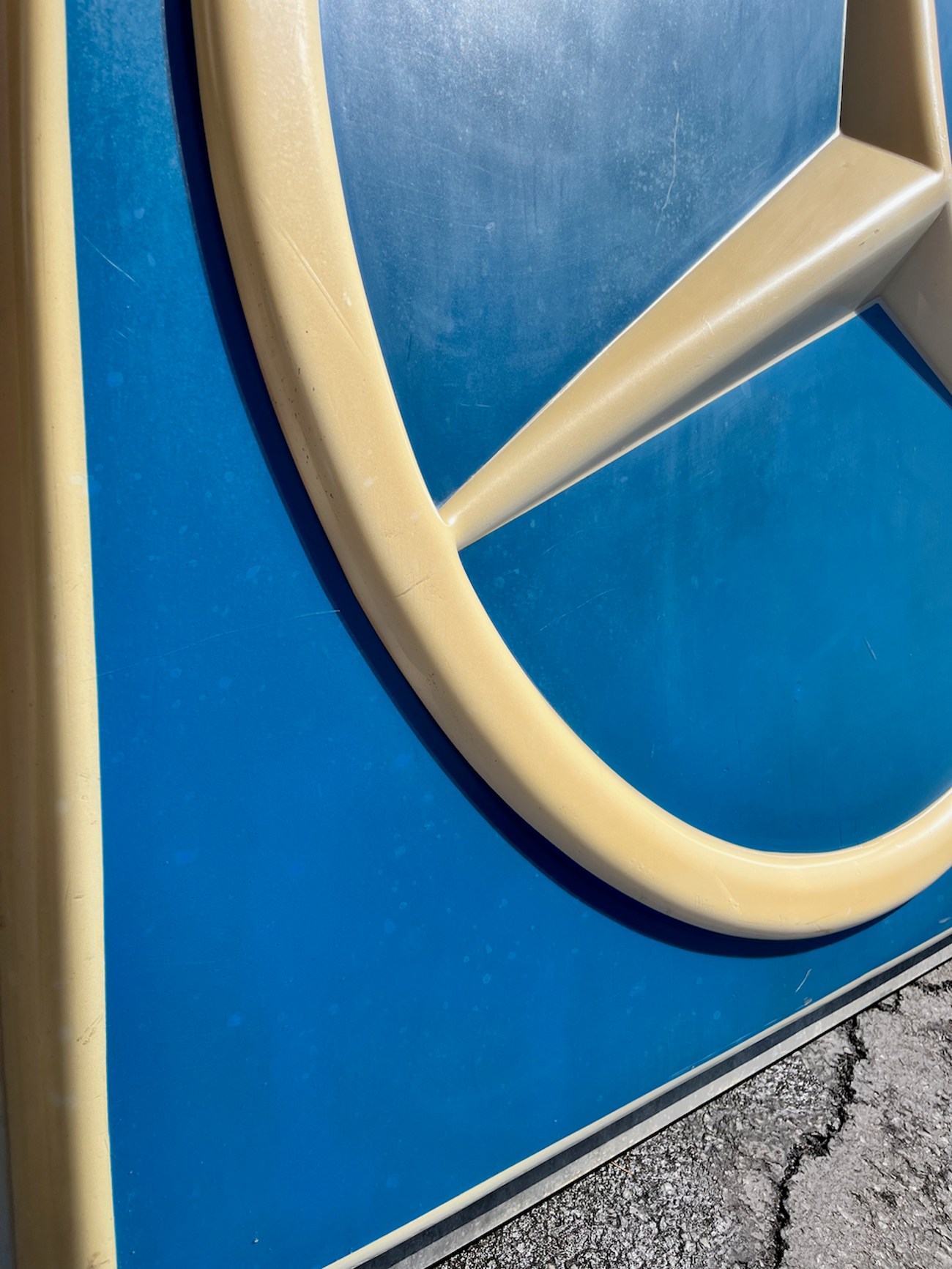 5' x 5' 80's Mercedes-Benz Dealer Sign For Sale | The MB Market