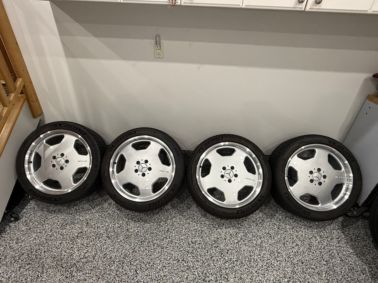 Staggered 19" AMG Aero II Monoblock Wheels w/Michelin Tires For Sale ...