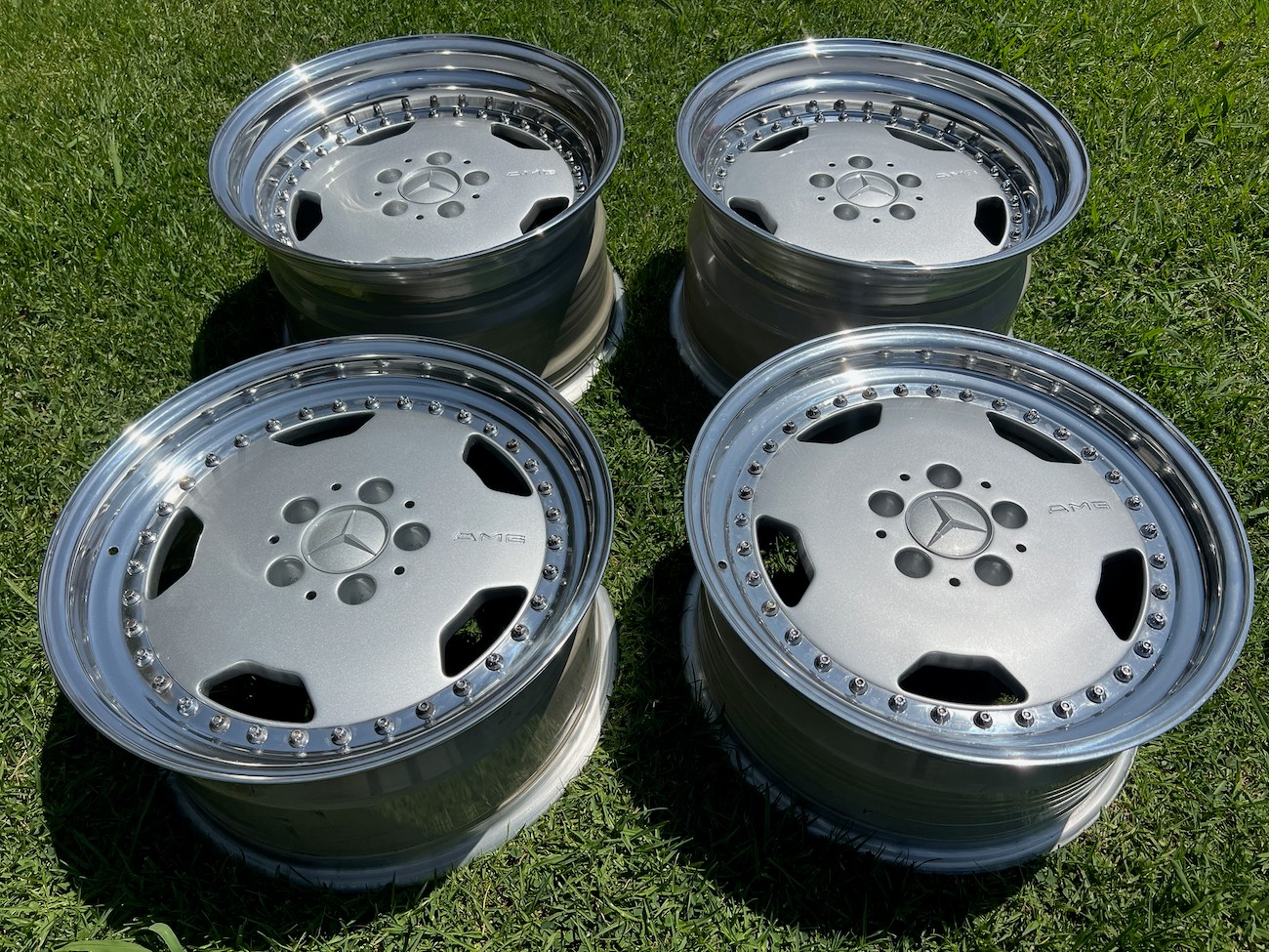 Staggered 3-piece 17" AMG Aero III Wheels by OZ Racing For Sale | The ...