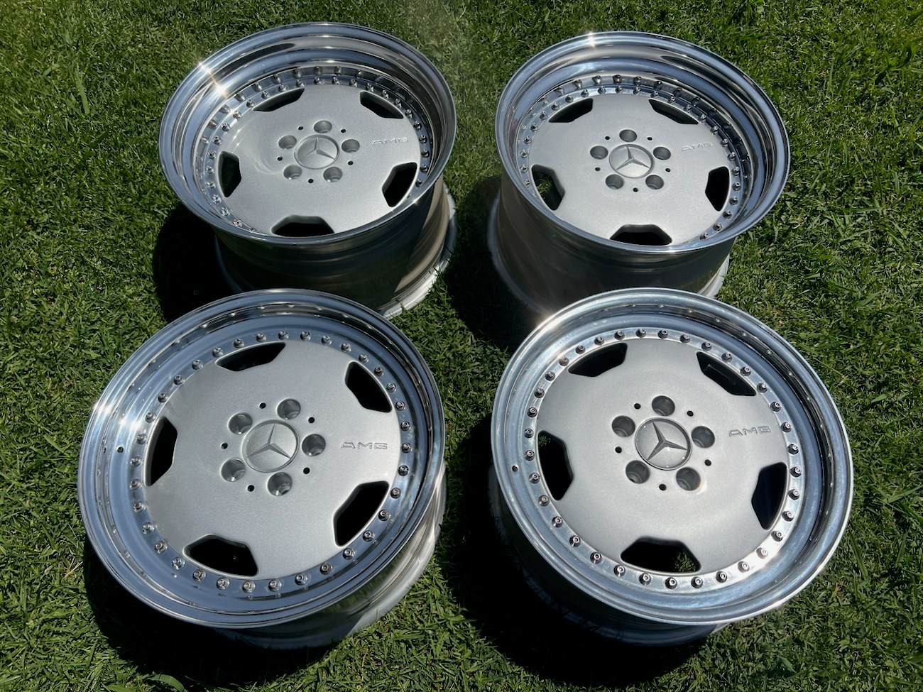 Staggered 3-piece 17" AMG Aero III Wheels by OZ Racing For Sale | The ...