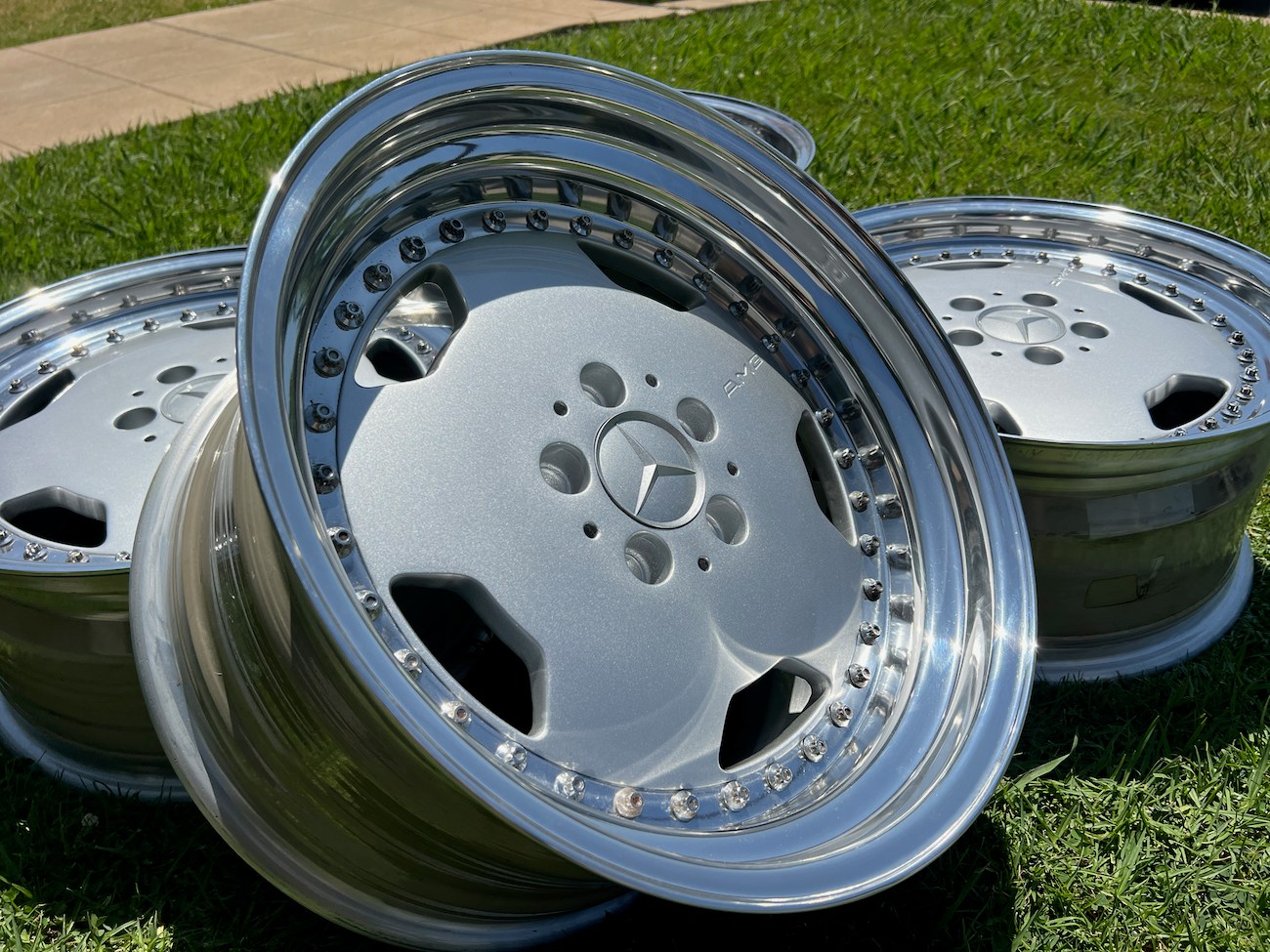 Staggered 3-piece 17" AMG Aero III Wheels by OZ Racing For Sale | The ...