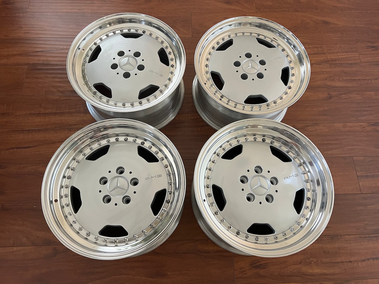 Staggered 3-piece 17" AMG Aero III Wheels by OZ Racing For Sale | The ...