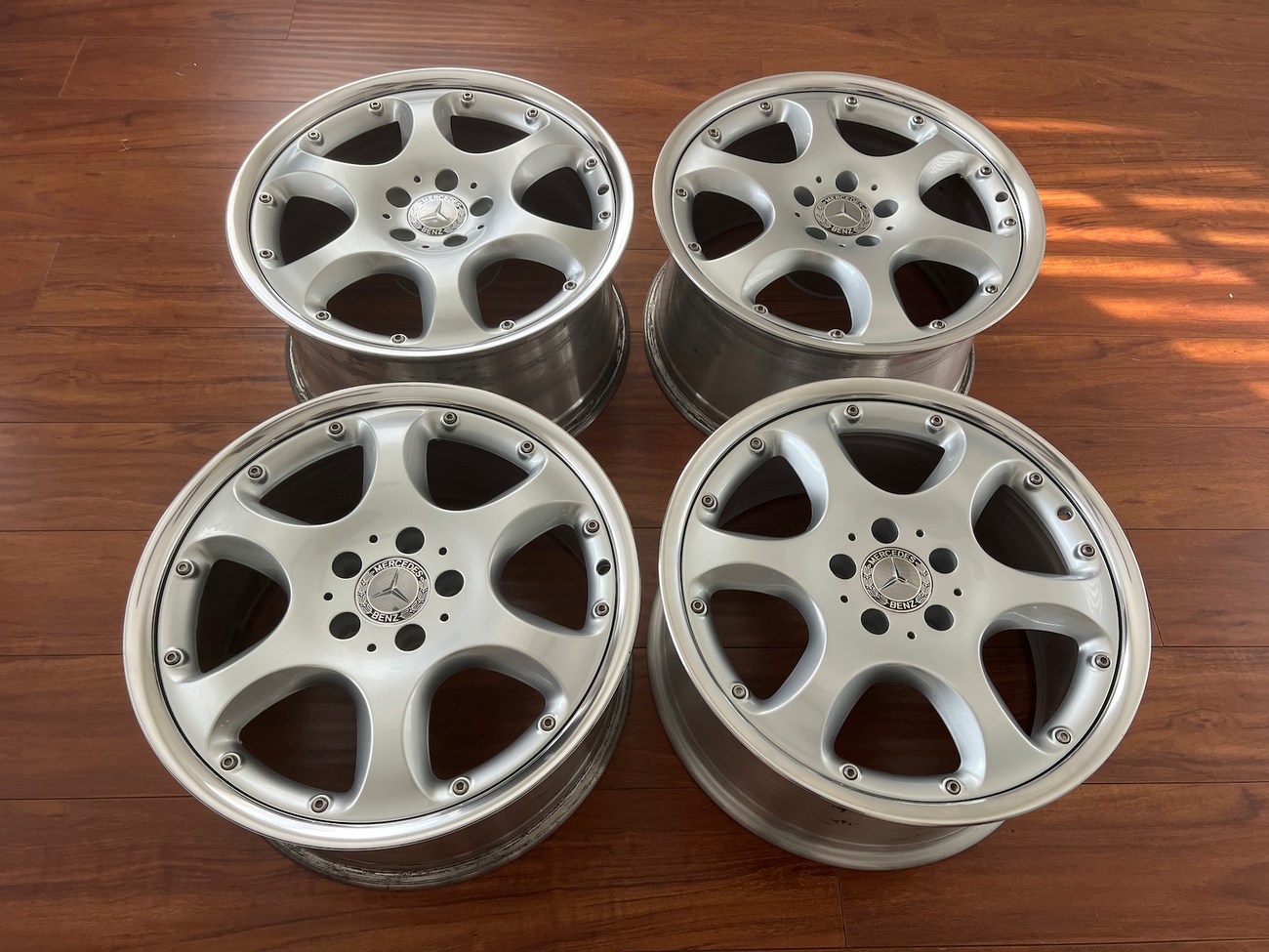 Staggered 18" Mercedes-Benz R129 Silver Arrow Wheels by BBS For Sale ...