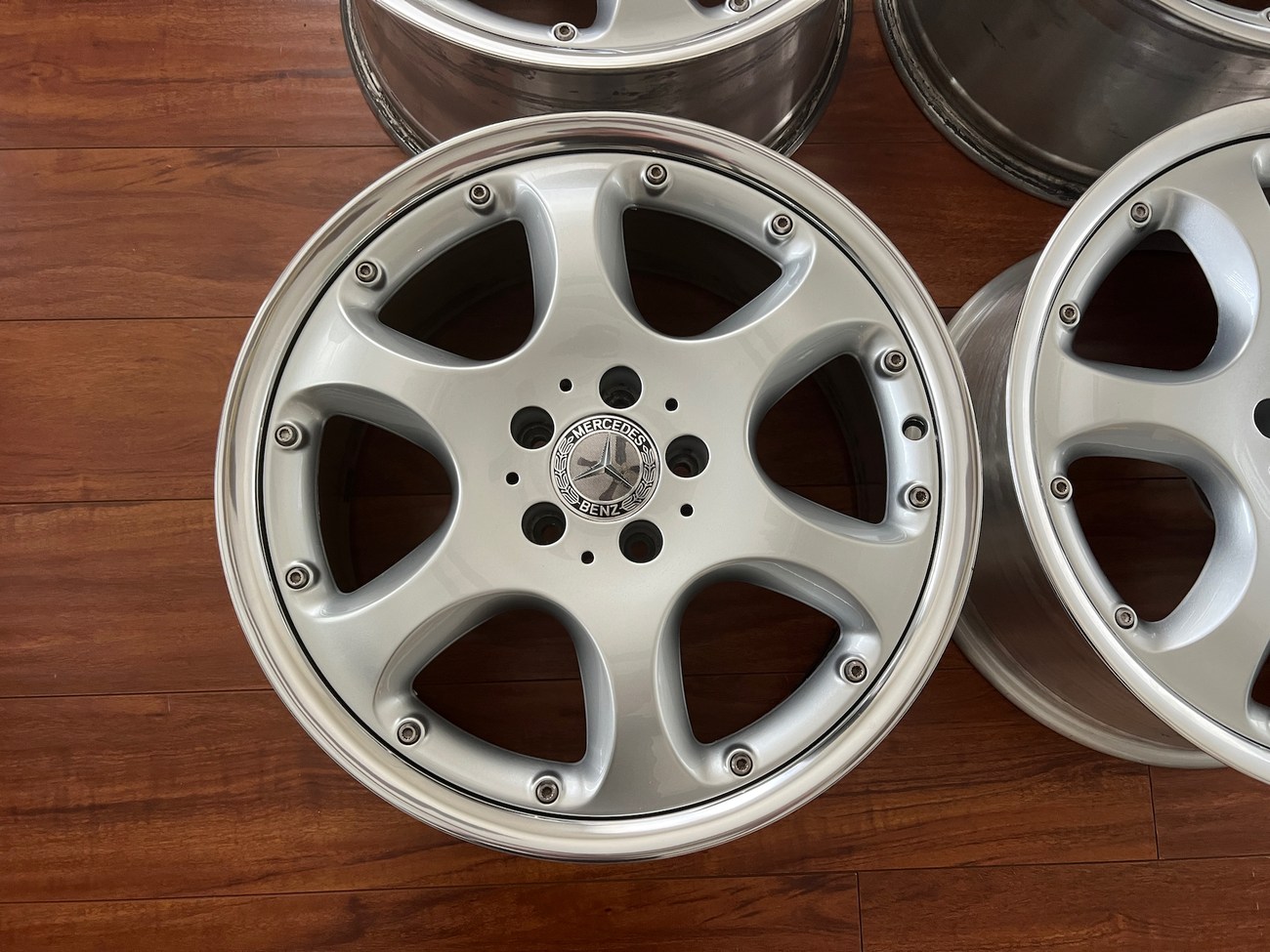Staggered 18" Mercedes-Benz R129 Silver Arrow Wheels by BBS For Sale ...