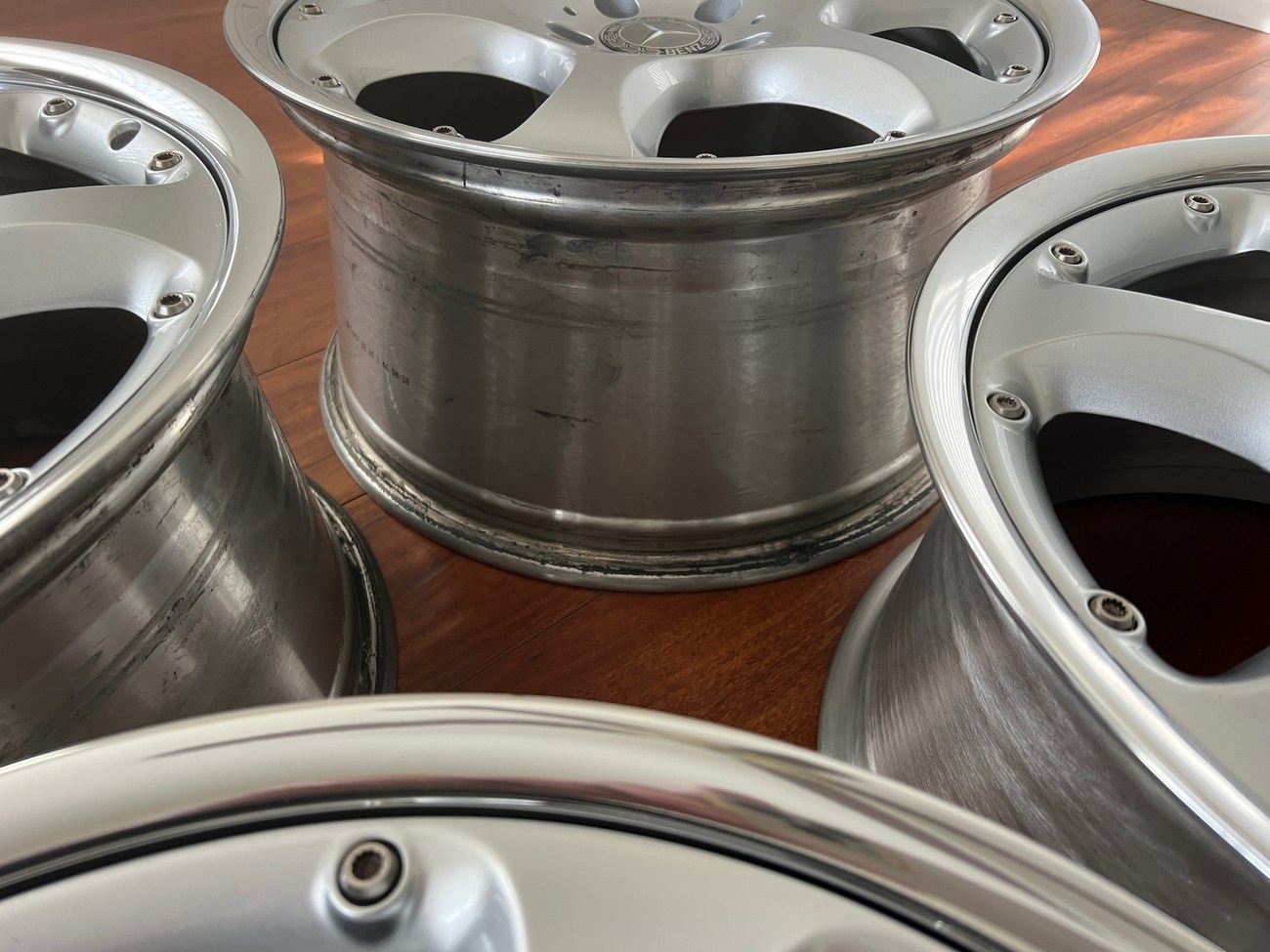 Staggered 18" Mercedes-Benz R129 Silver Arrow Wheels by BBS For Sale ...