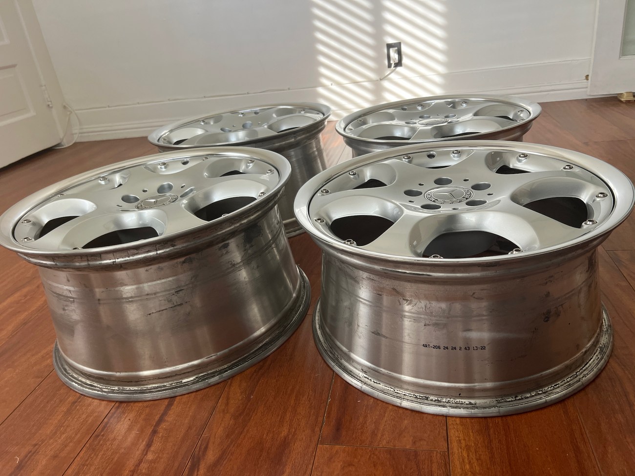 Staggered 18" Mercedes-Benz R129 Silver Arrow Wheels by BBS For Sale ...