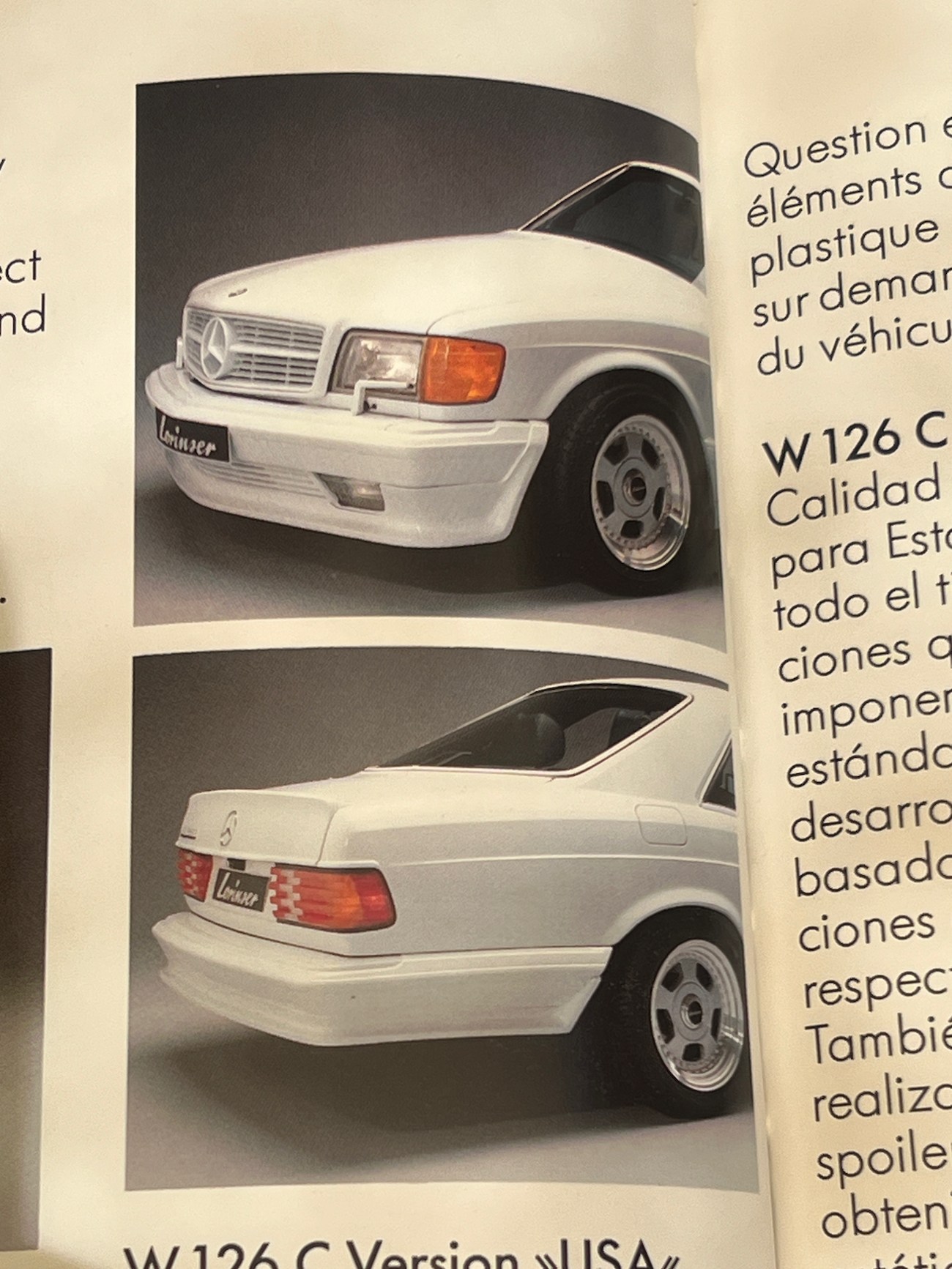 Full Lorinser Body Kit for C126 Mercedes-Benz For Sale | The MB Market