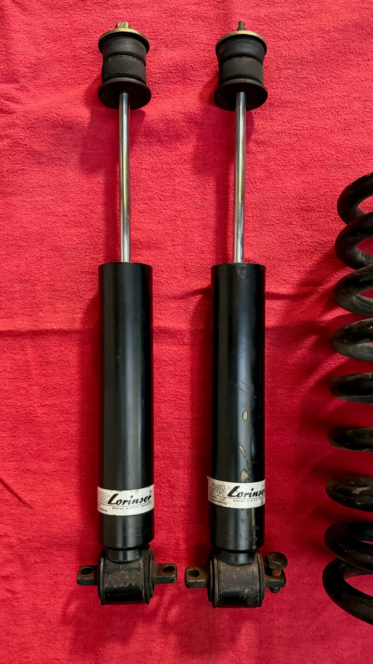Lorinser Lowering Springs and Shocks for W126/C126 For Sale | The MB Market