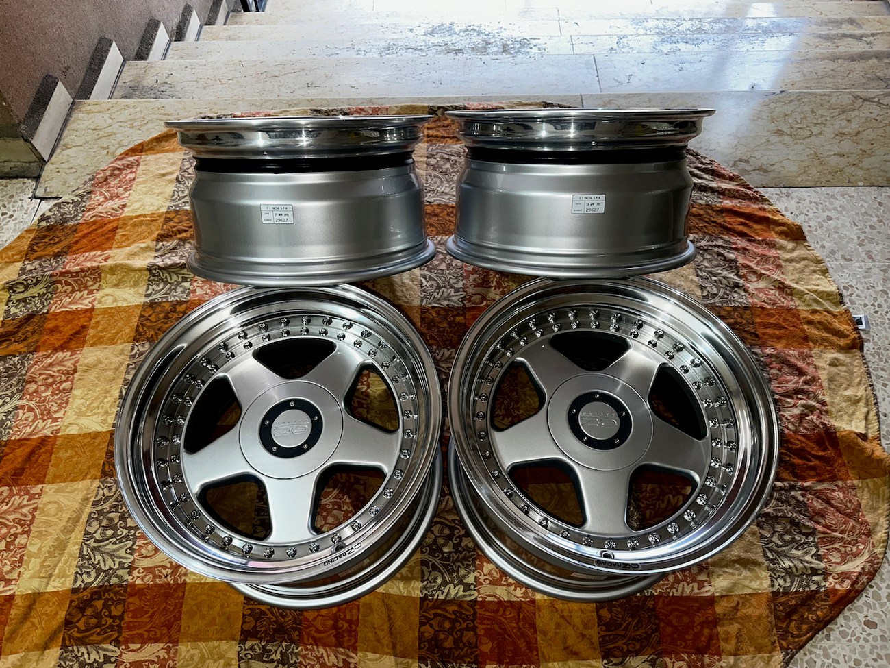 Staggered 3-Piece 17" Futura Wheels by OZ Racing For Sale | The MB Market