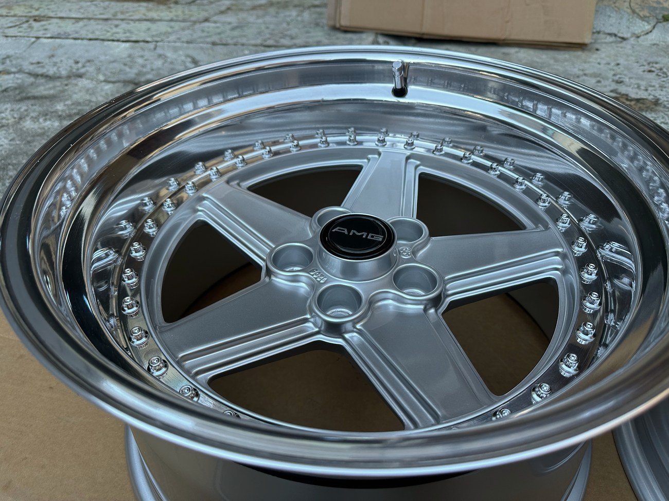 Staggered 3-Piece 17" AMG Penta Wheels For Sale | The MB Market