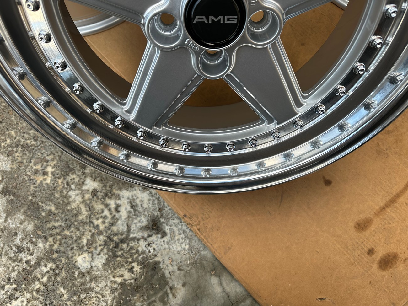 Staggered 3-Piece 17" AMG Penta Wheels For Sale | The MB Market