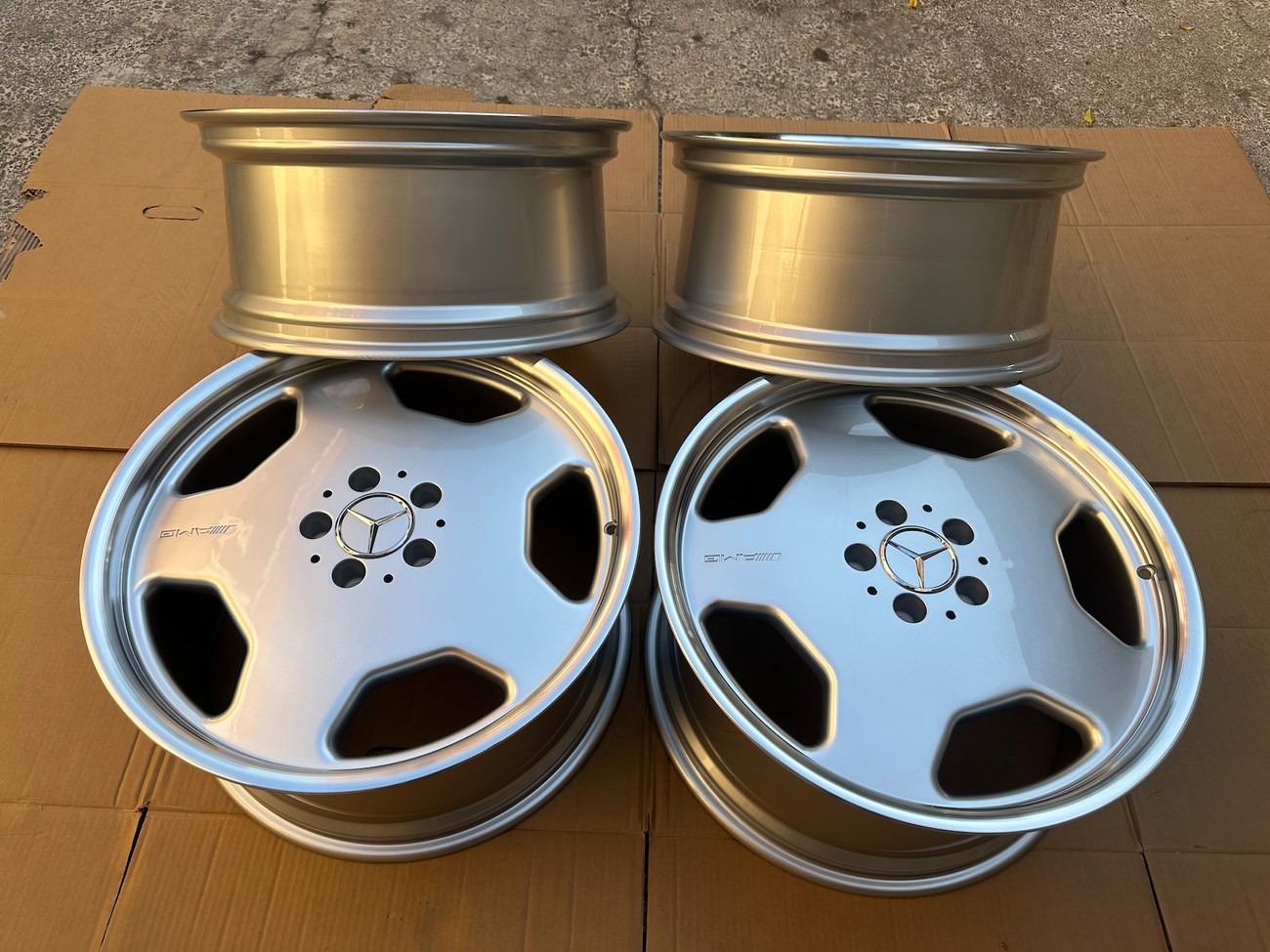 Staggered 19" AMG Aero II Monoblock Wheels for W140 For Sale | The MB ...