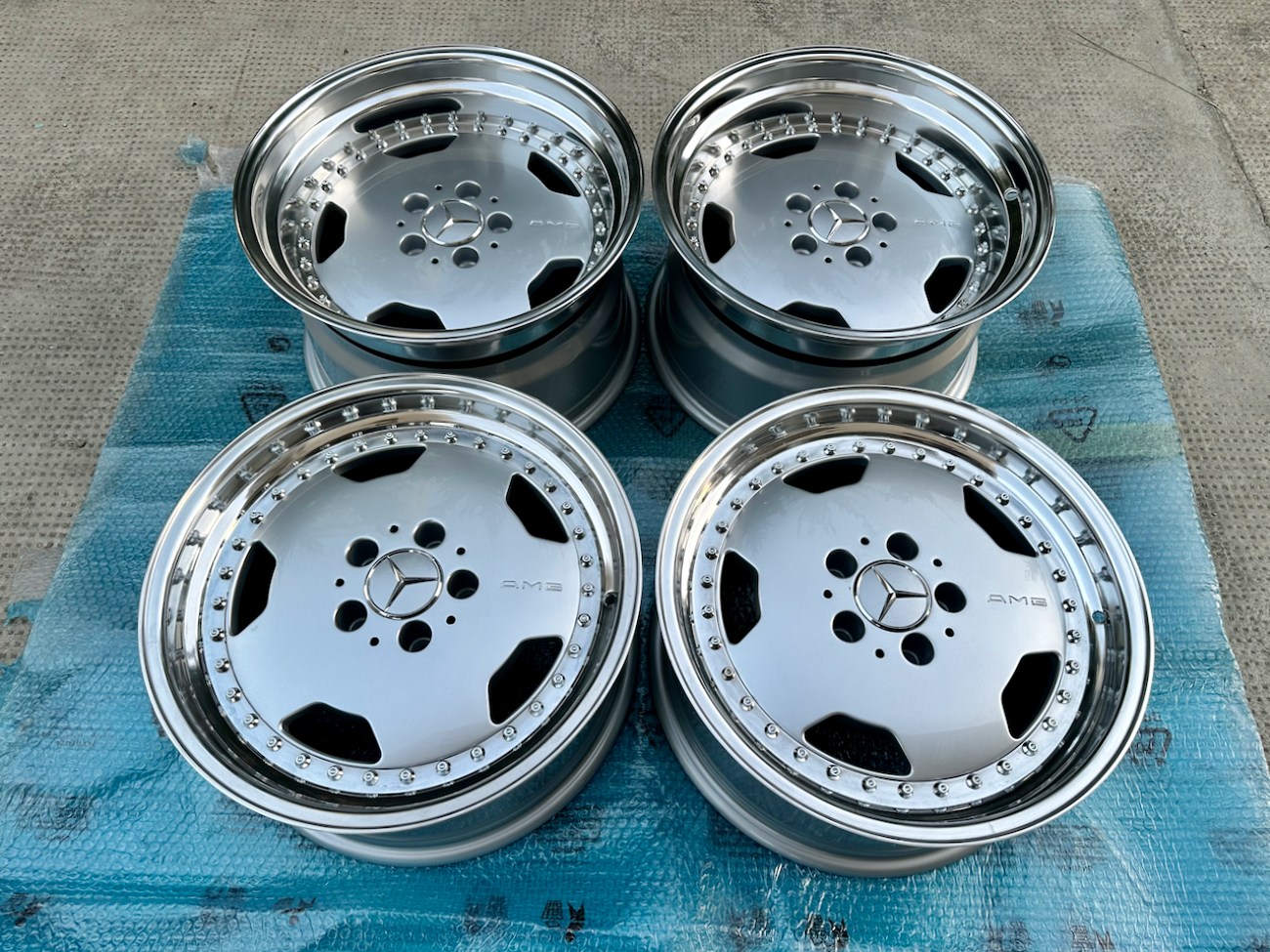 Staggered 3-piece 17" AMG Aero III Wheels by OZ Racing For Sale | The ...