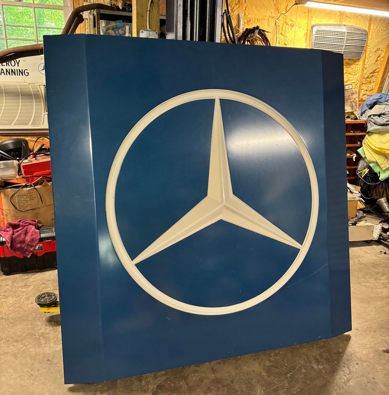 NO RESERVE: 79" X 79" Mercedes-Benz Logo Dealer Sign For Sale | The MB ...