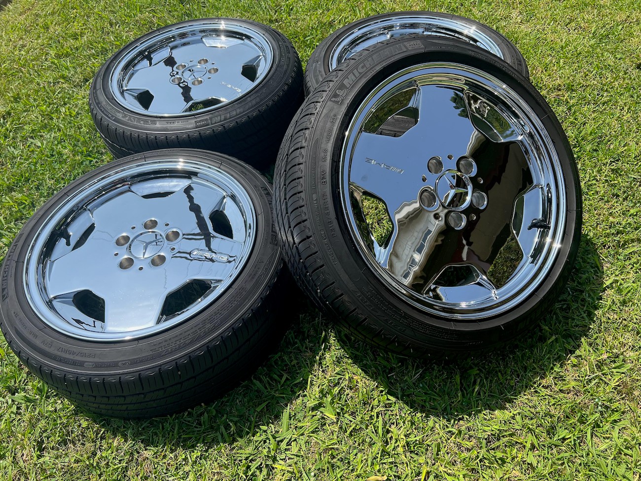 NO RESERVE: 17" AMG Aero I Wheels w/Michelin Tires For Sale | The MB Market