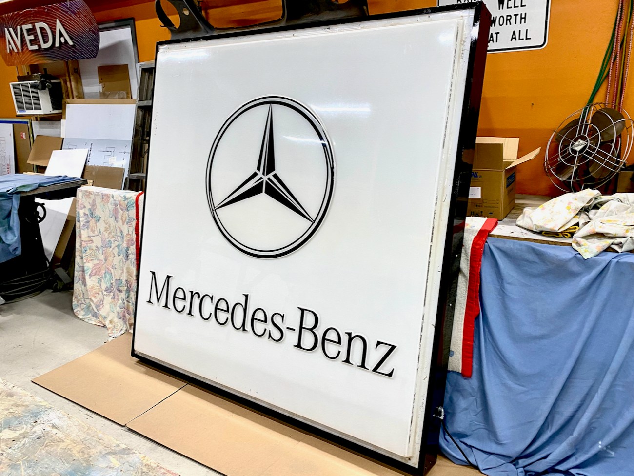 Retro Mercedes-Benz Dealer Sign For Sale | The MB Market
