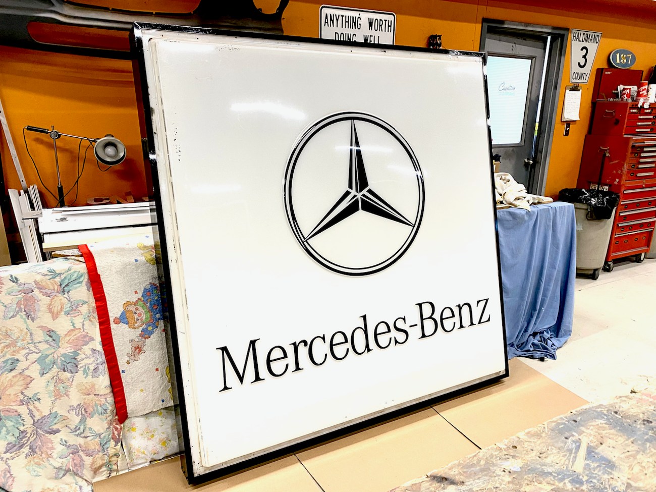 Retro Mercedes-Benz Dealer Sign For Sale | The MB Market