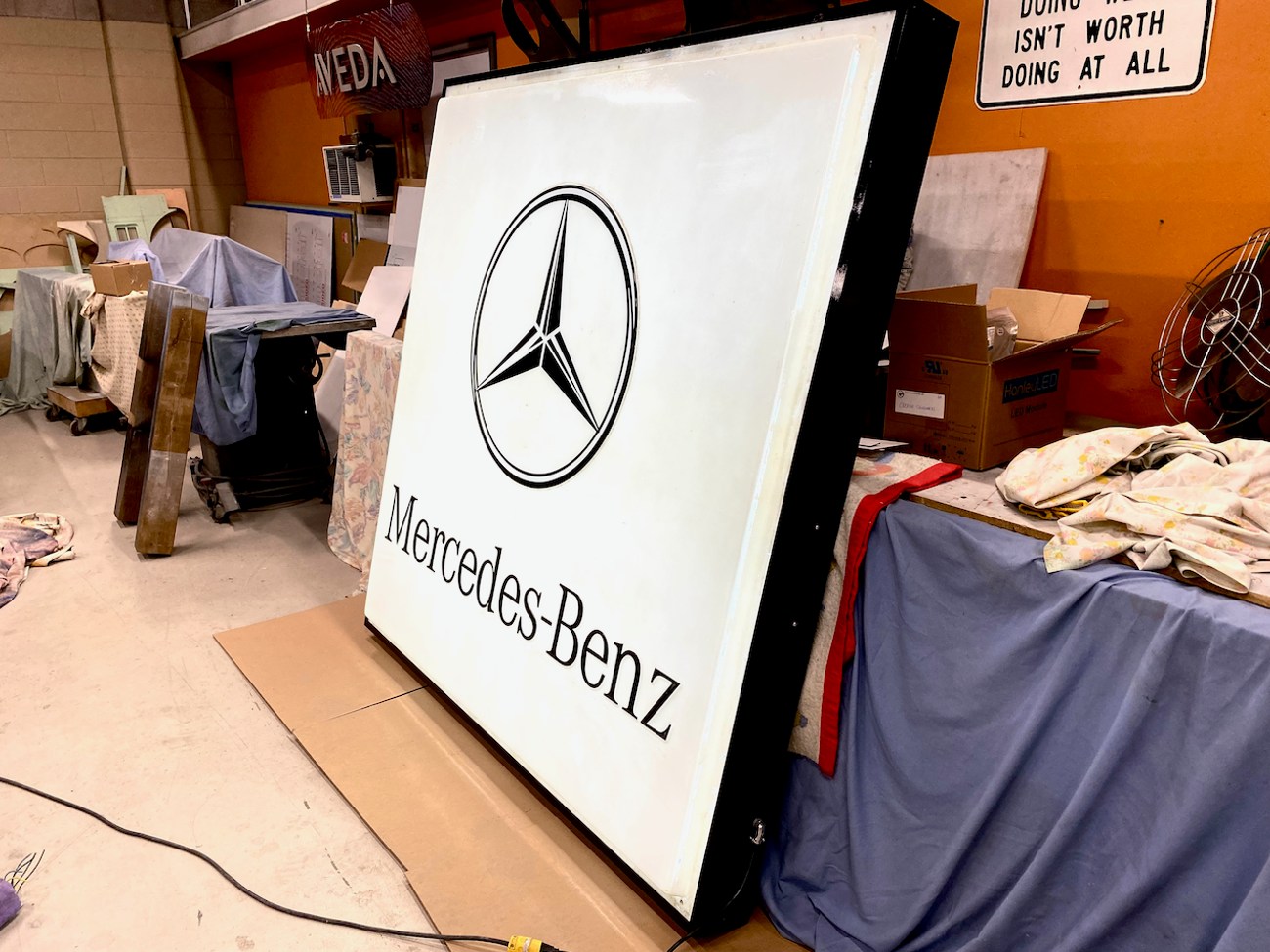 Retro Mercedes-Benz Dealer Sign For Sale | The MB Market