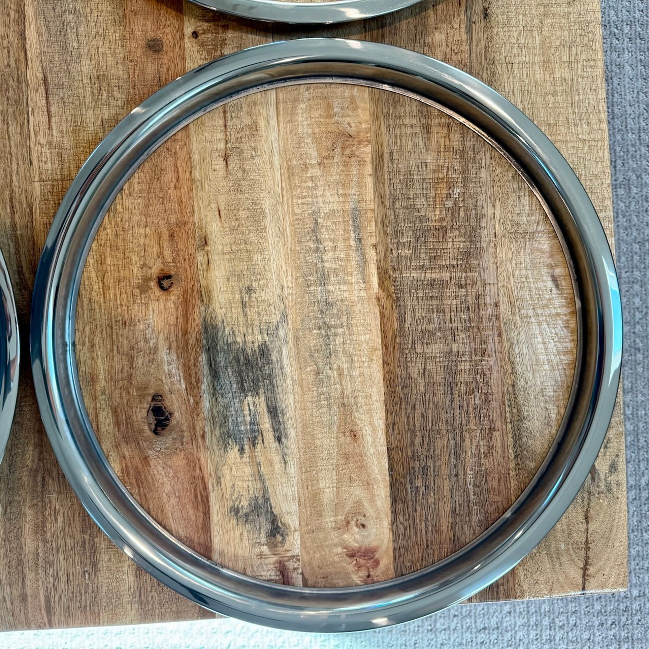 Set of 4 R129 Silver Arrow Polished 18" Beauty Rings For Sale | The MB ...