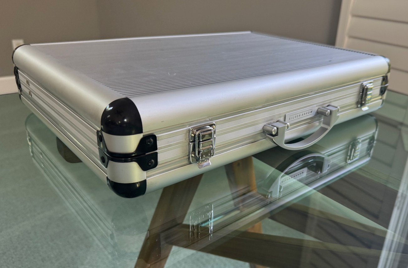 R129 SL Silver Arrow Aluminum Briefcase For Sale | The MB Market