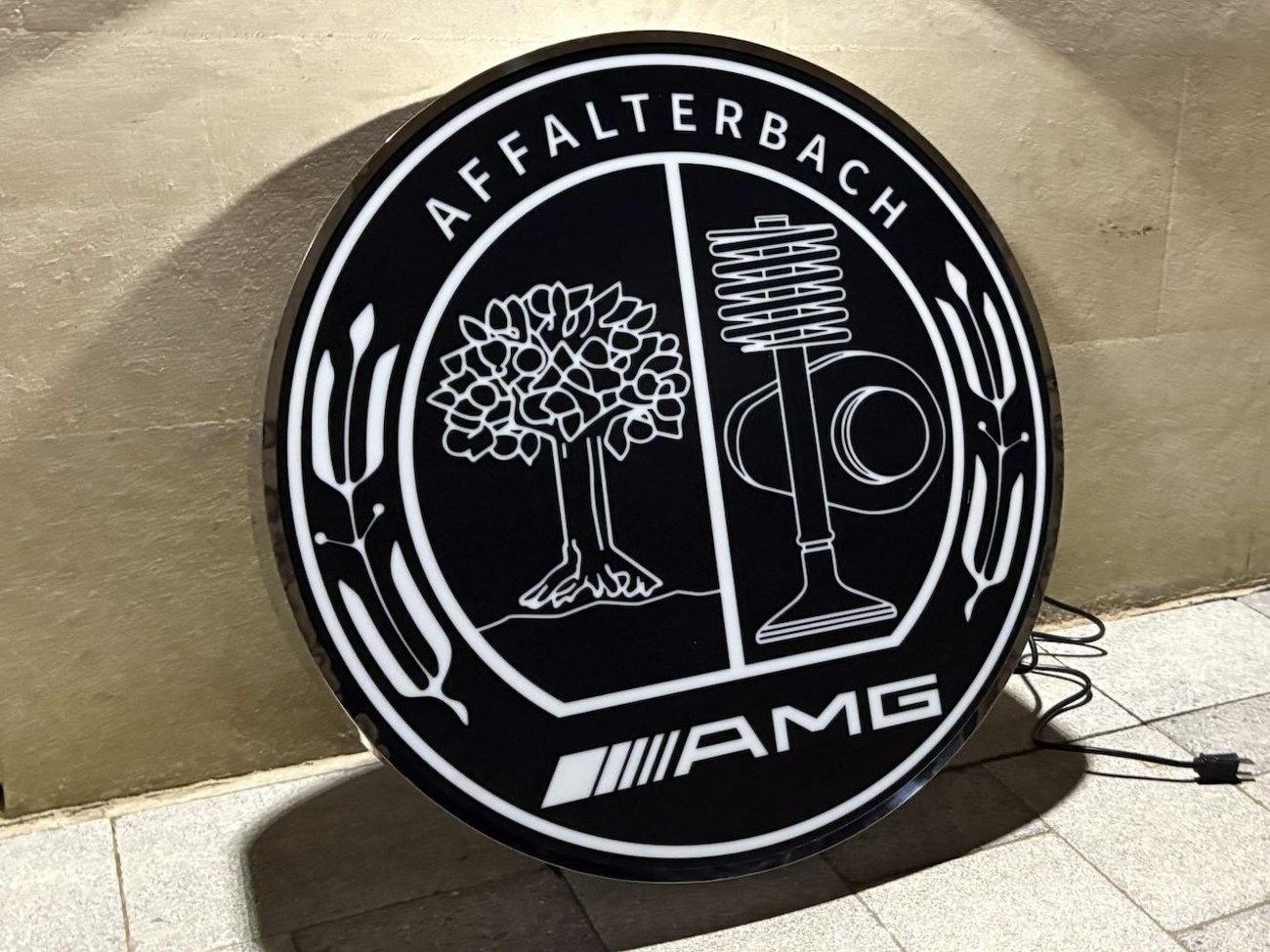 Illuminated Mercedes-Benz AMG Sign For Sale | The MB Market