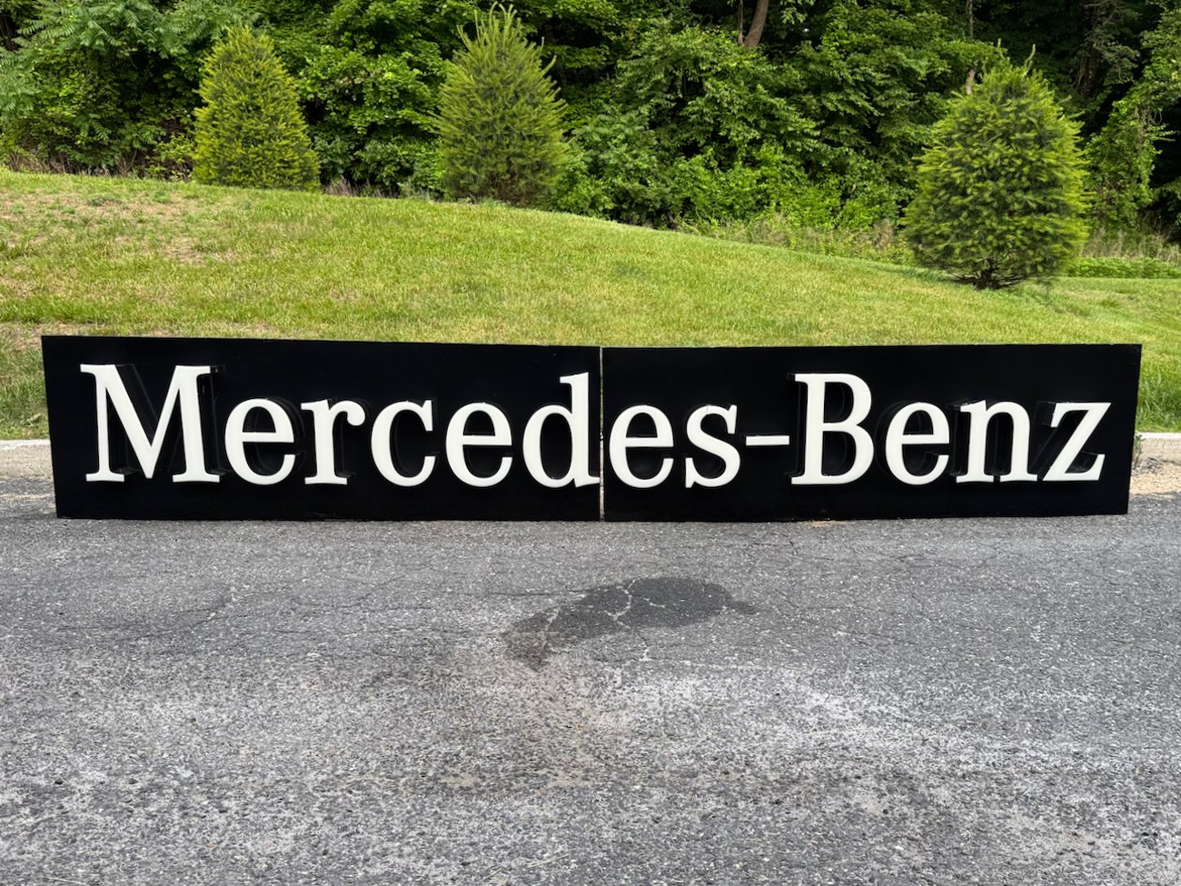 Original 15ft Mercedes-Benz Dealership Sign For Sale | The MB Market