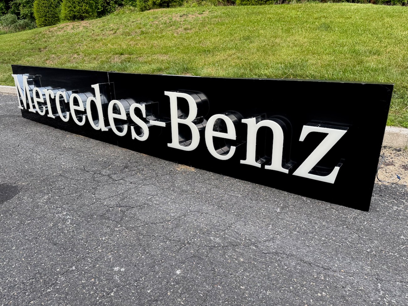 Original 15ft Mercedes-Benz Dealership Sign For Sale | The MB Market