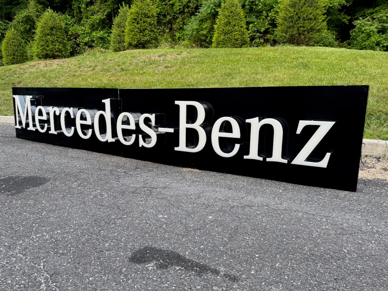 Original 15ft Mercedes-Benz Dealership Sign For Sale | The MB Market