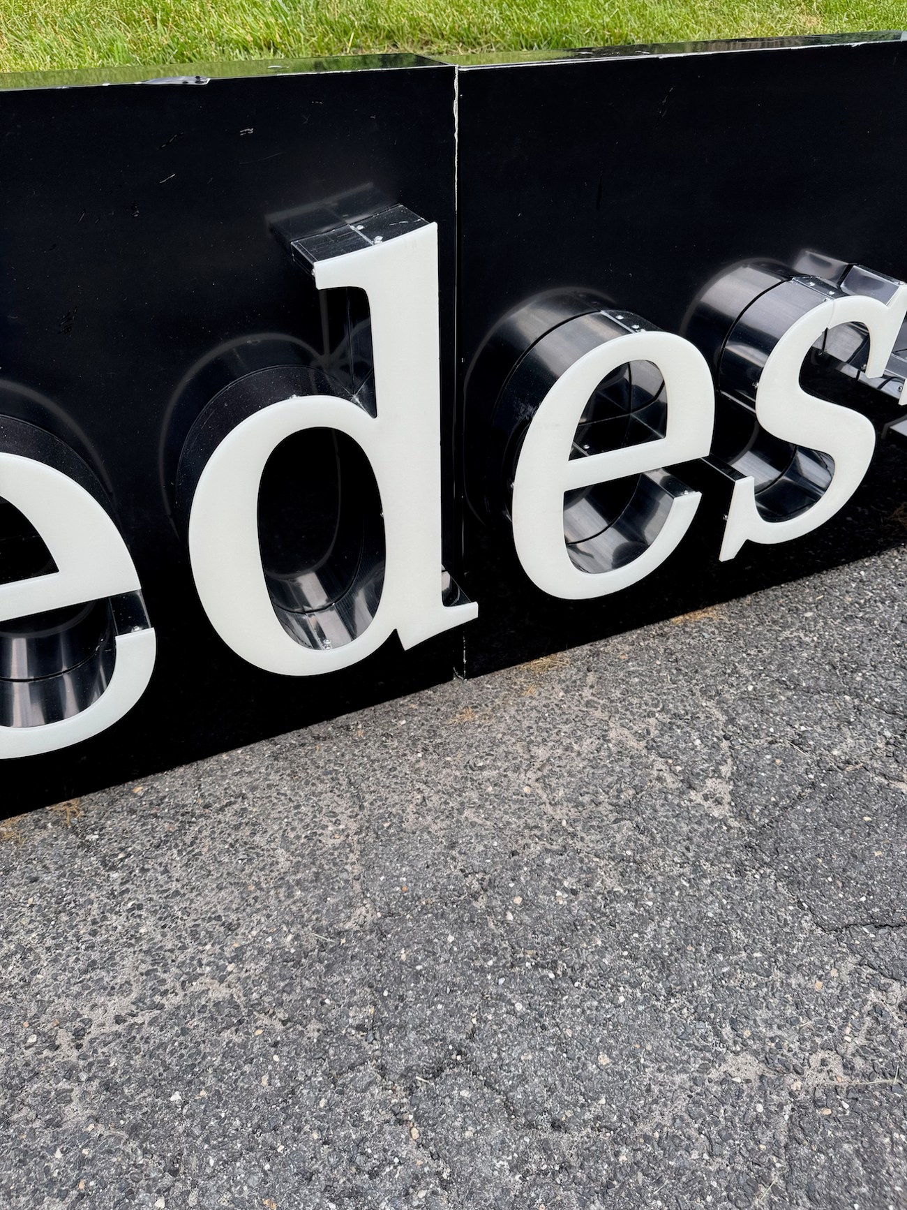 Original 15ft Mercedes-Benz Dealership Sign For Sale | The MB Market