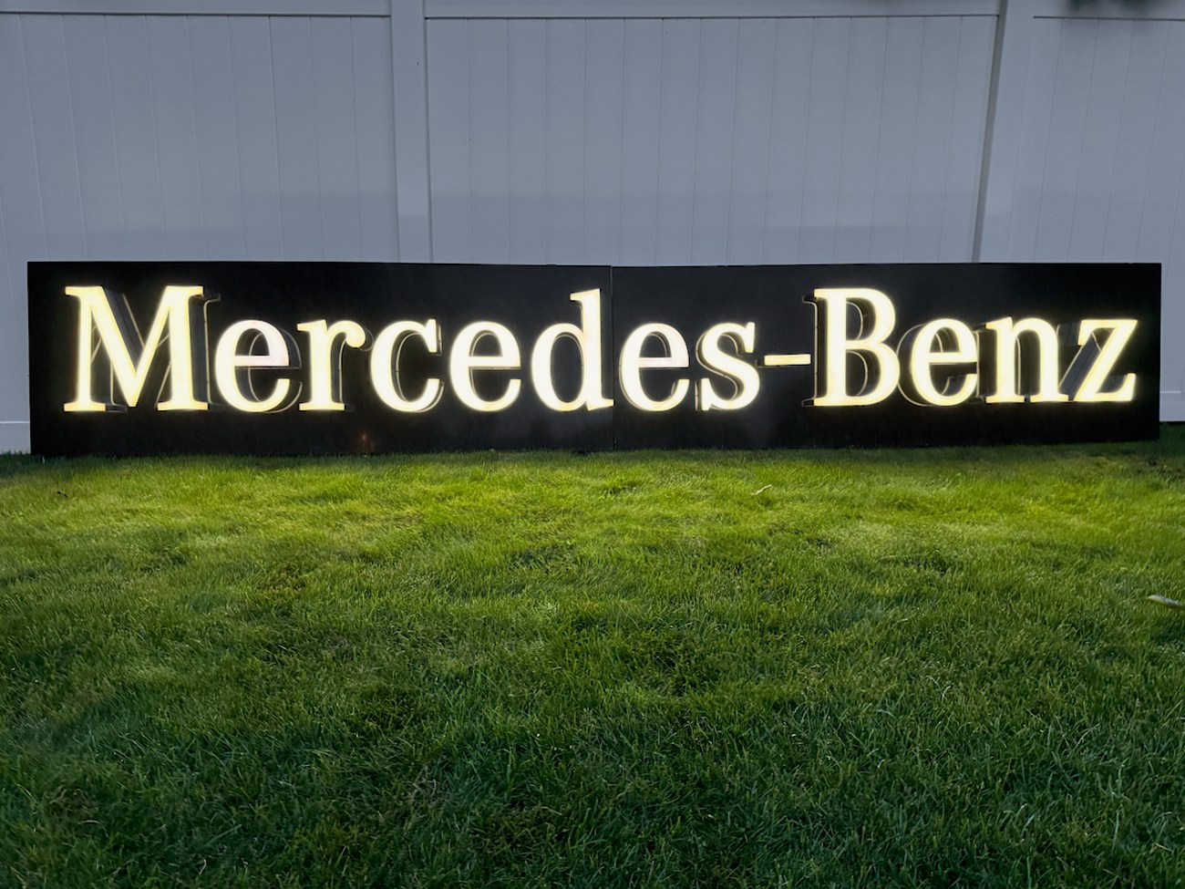 Original 15ft Mercedes-Benz Dealership Sign For Sale | The MB Market