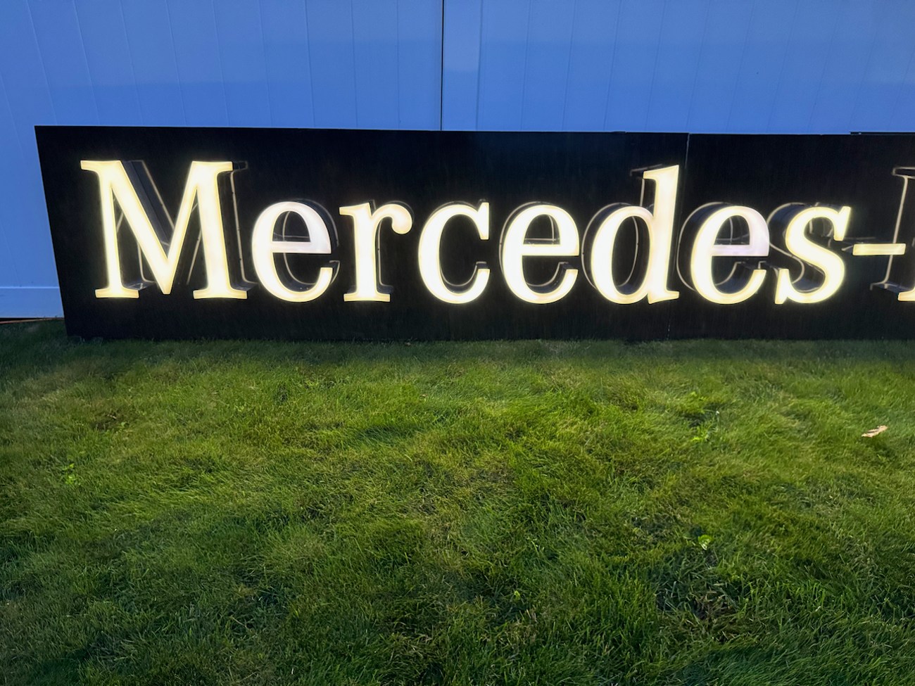Original 15ft Mercedes-Benz Dealership Sign For Sale | The MB Market