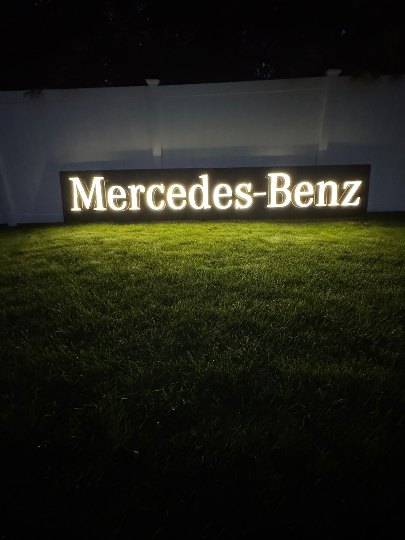 Original 15ft Mercedes-Benz Dealership Sign For Sale | The MB Market