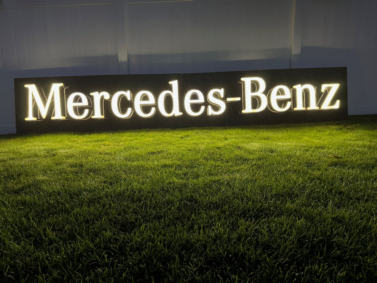 Original 15ft Mercedes-Benz Dealership Sign For Sale | The MB Market