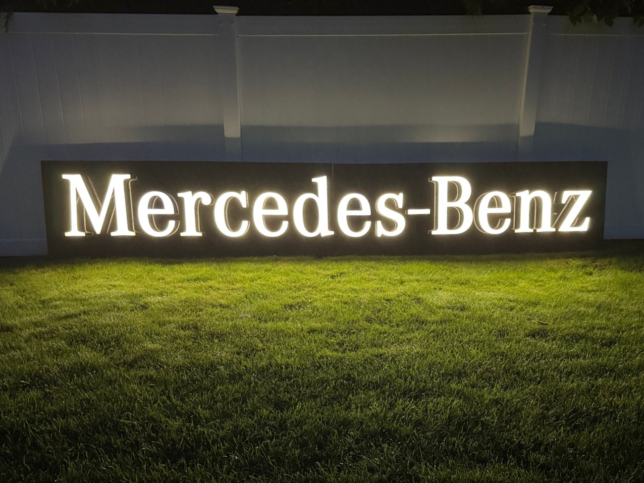 Original 15ft Mercedes-Benz Dealership Sign For Sale | The MB Market