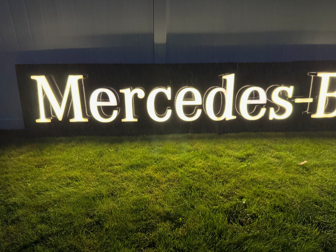 Original 15ft Mercedes-Benz Dealership Sign For Sale | The MB Market