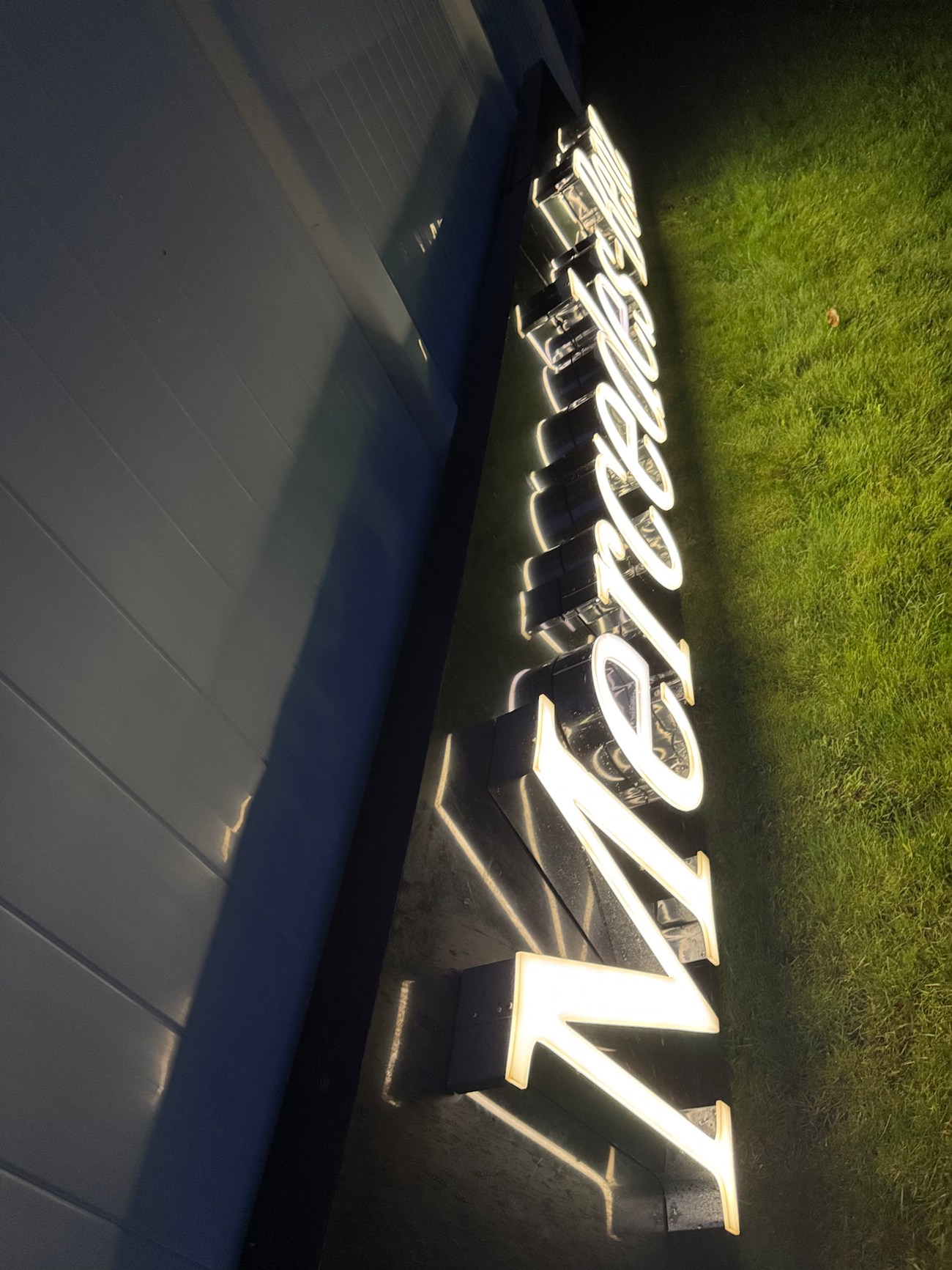 Original 15ft Mercedes-Benz Dealership Sign For Sale | The MB Market