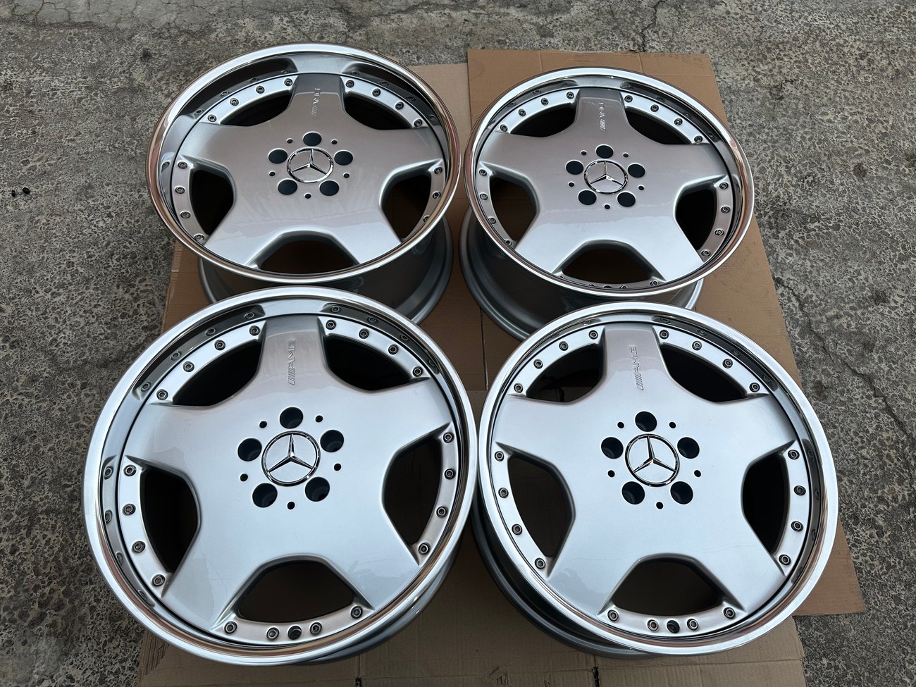 Staggered 2-Piece 18" AMG Aero II Monoblock Wheels by BBS For Sale ...