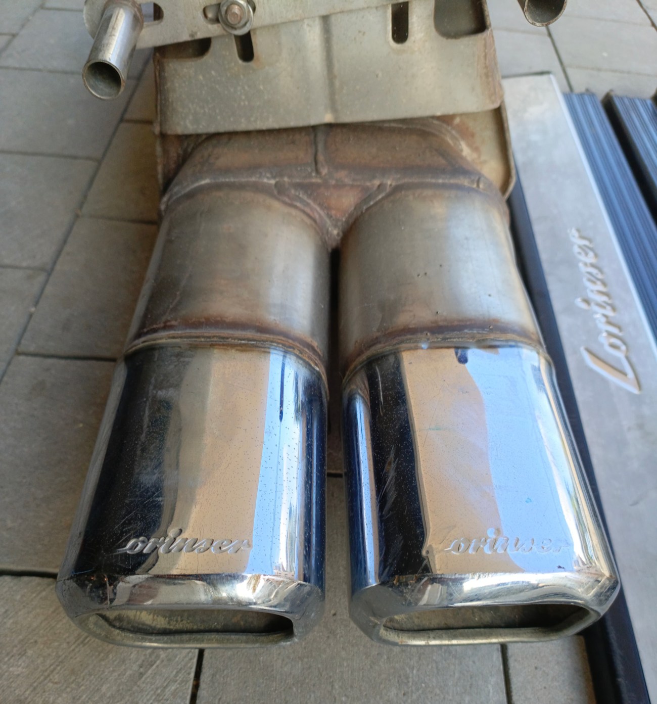 W140 Lorinser Exhaust, Side Vents, and Door Sills For Sale | The MB Market