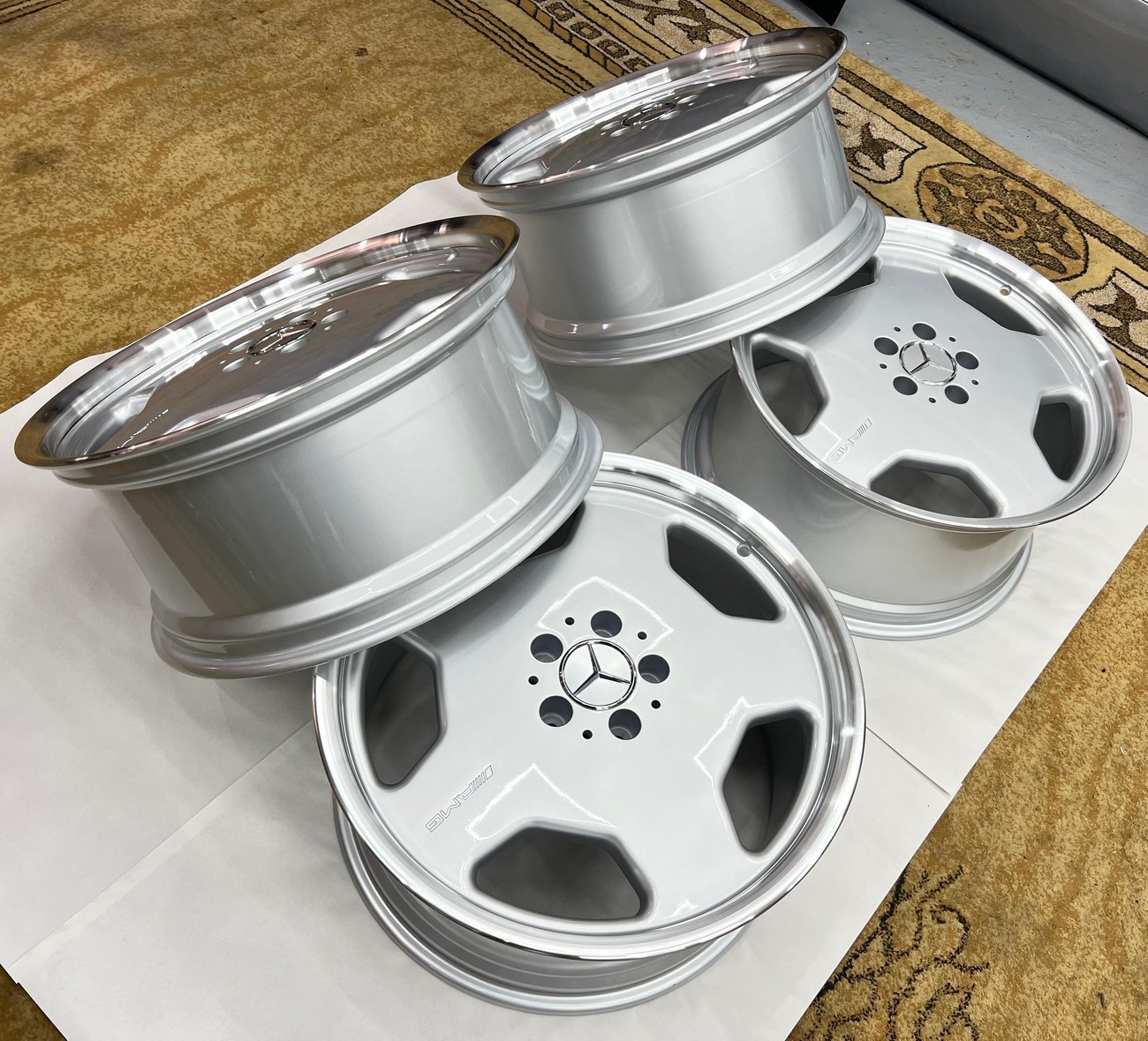Staggered 19" AMG Aero II Monoblock Wheels for W140 For Sale | The MB ...