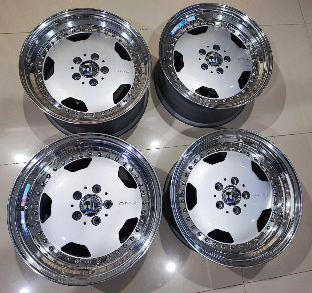 Custom Staggered 3-Piece 17" AMG Aero III Wheels by OZ Racing For Sale ...