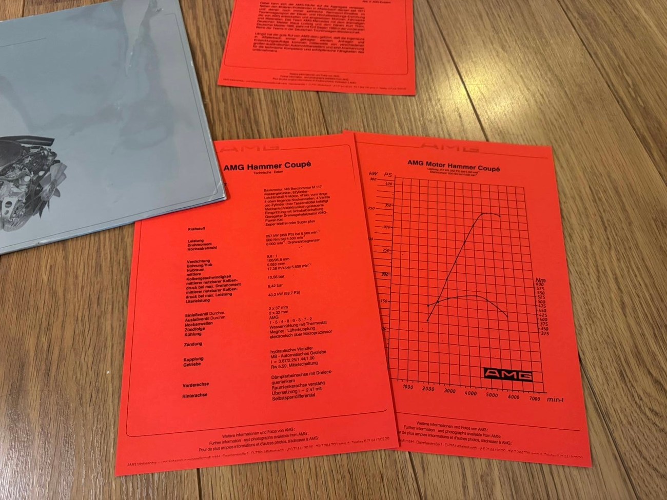 Premerger AMG Catalog & Technical Sheets For Sale | The MB Market