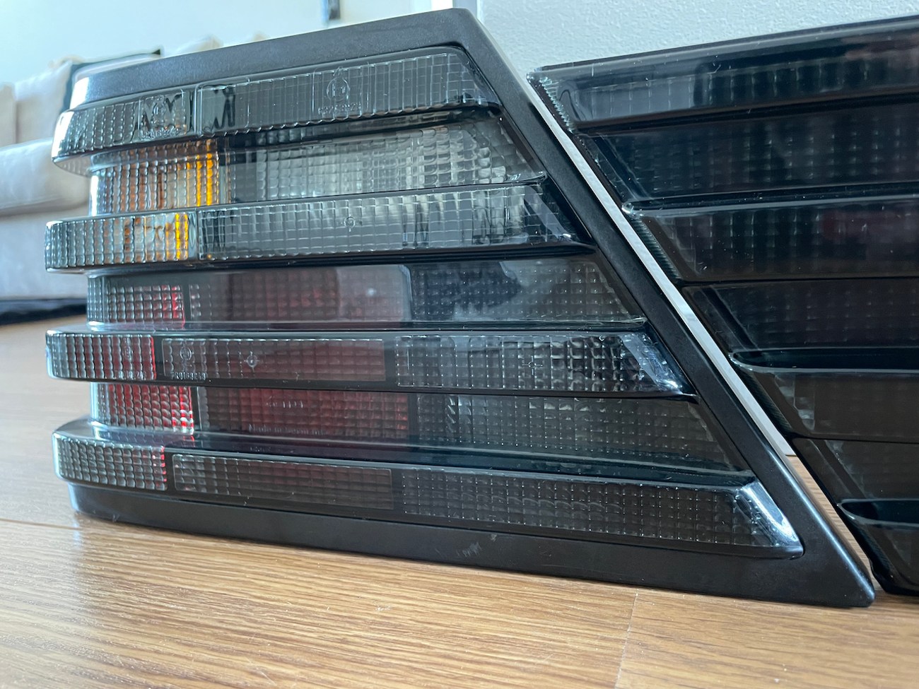 NOS W124 HELLA Smoked Taillights w/Heckblende, Reflectors, and Fog ...