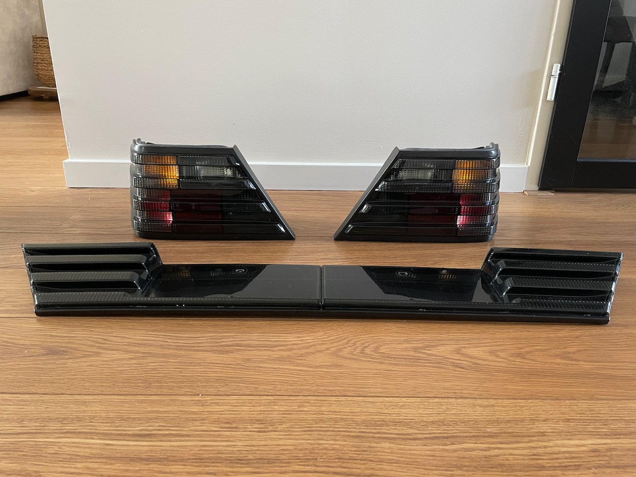 NOS W124 HELLA Smoked Taillights w/Heckblende, Reflectors, and Fog ...