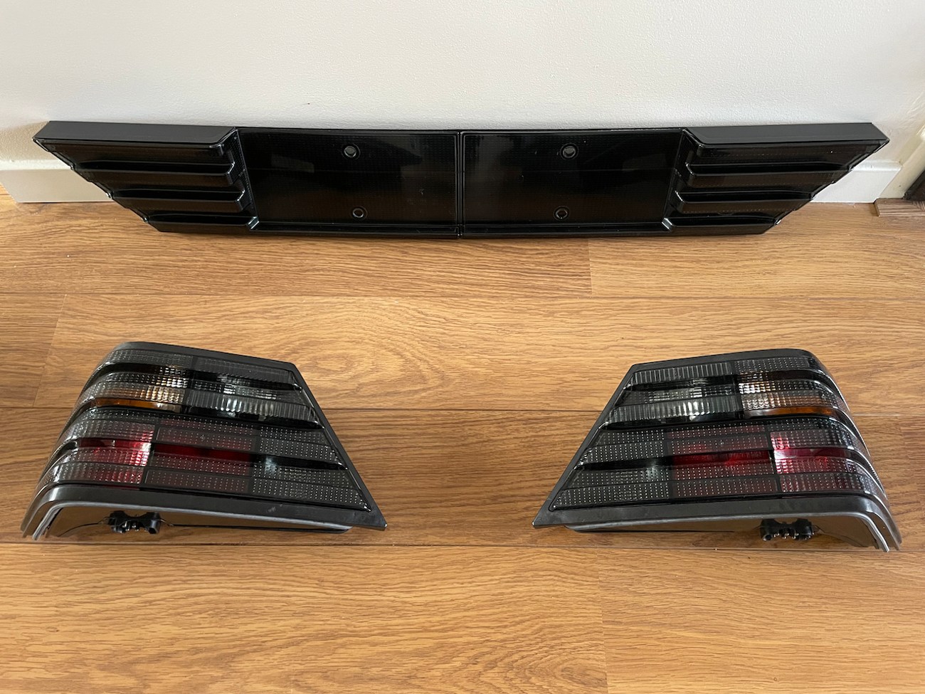 NOS W124 HELLA Smoked Taillights w/Heckblende, Reflectors, and Fog ...